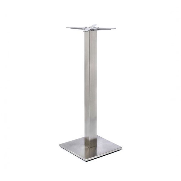 Profile Square Brushed Stainless Steel Table Base - KP Seating Ltd